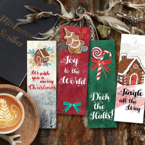 Новогодние закладки для книг | Выездные мастер-классы